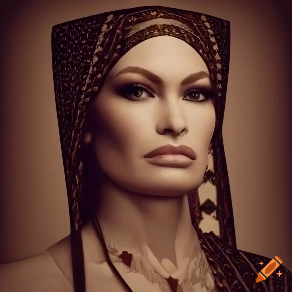 Atmospheric portrait of Kimberly Guilfoyle in ancient Persian Garb on ...
