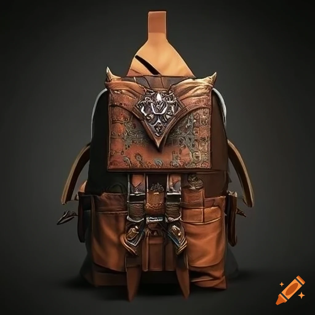 Fantasy rpg style backpack on Craiyon