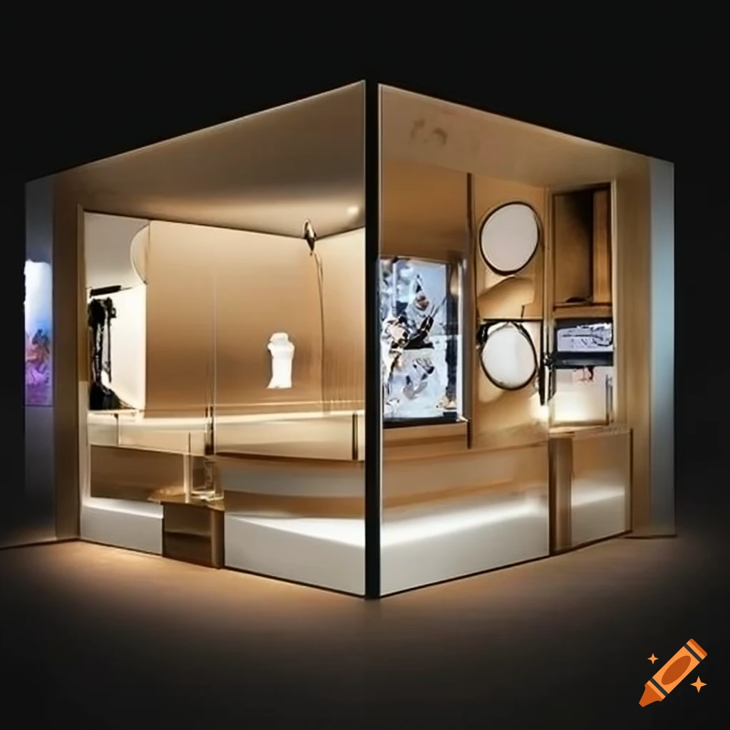 Elegant and detailed jewelry booth design for trade shows and exhibits ...