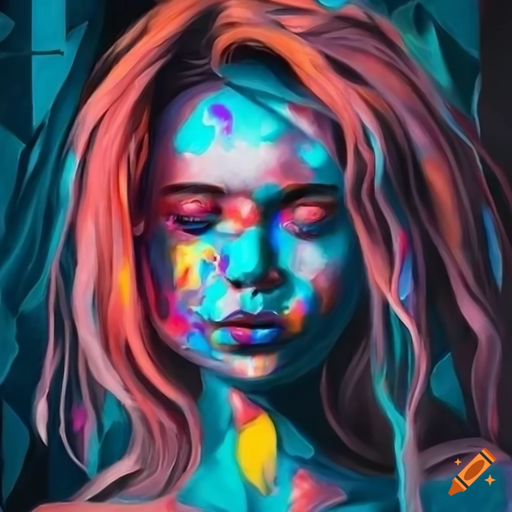 Painting by Rita Cavallari and Alessandro Granata depicting loss and a ...