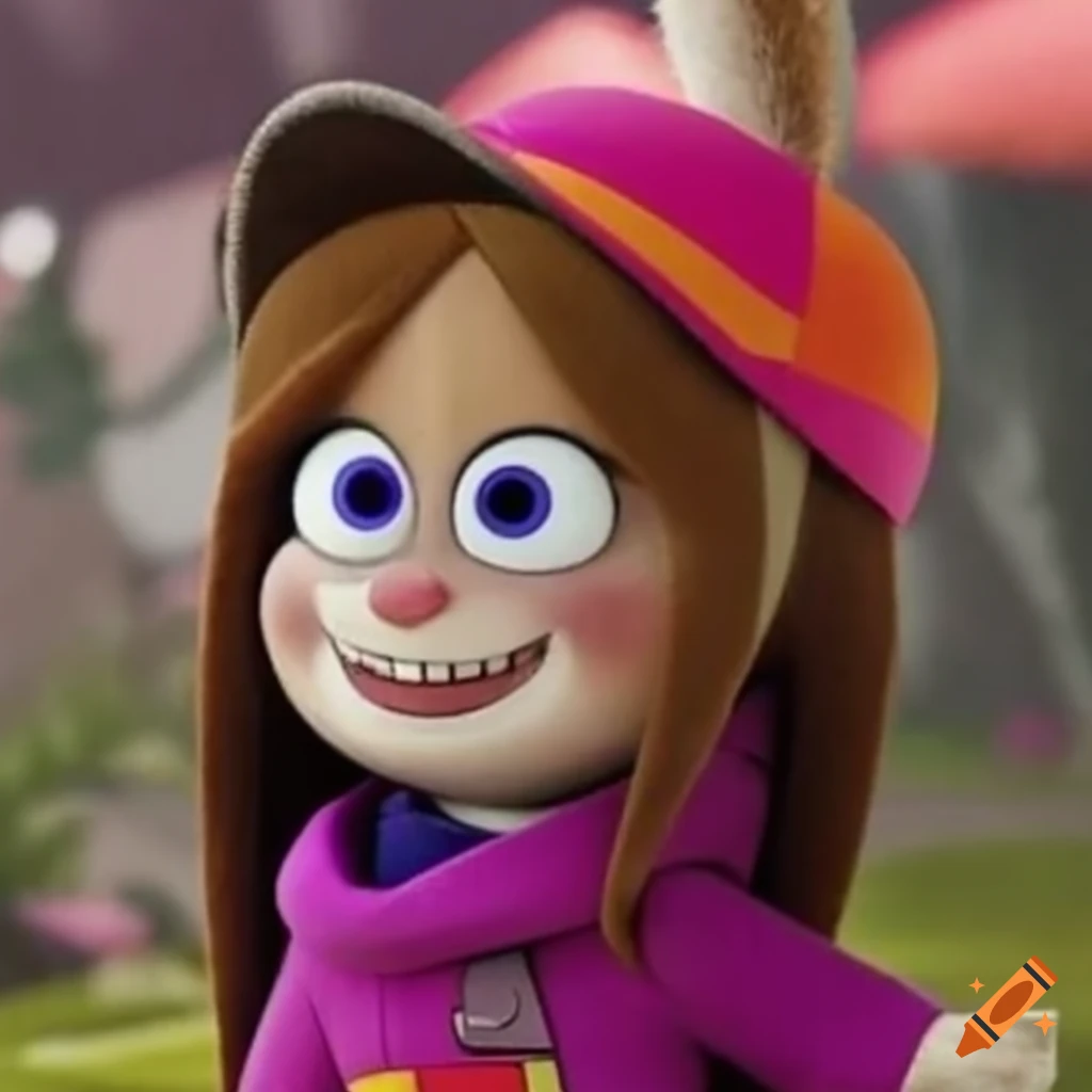 Mabel pines transforming into judy hopps on Craiyon