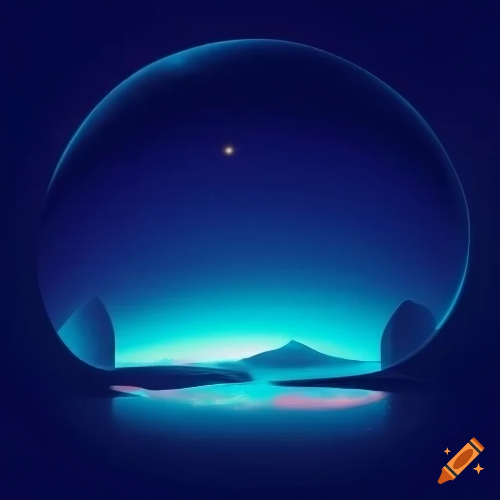 Minimal abstract futuristic dream-like setting album cover on Craiyon