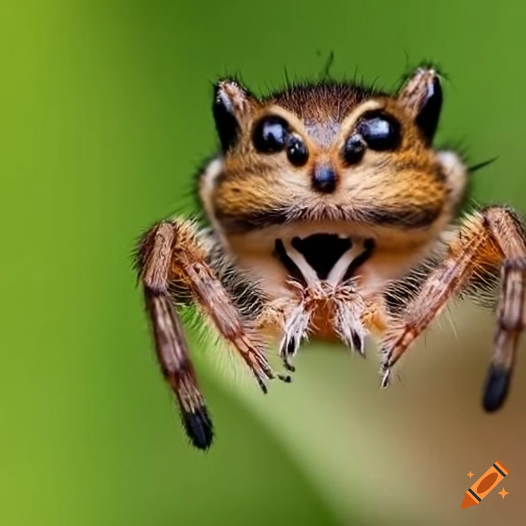 Gene spliced chipmunk spider on Craiyon