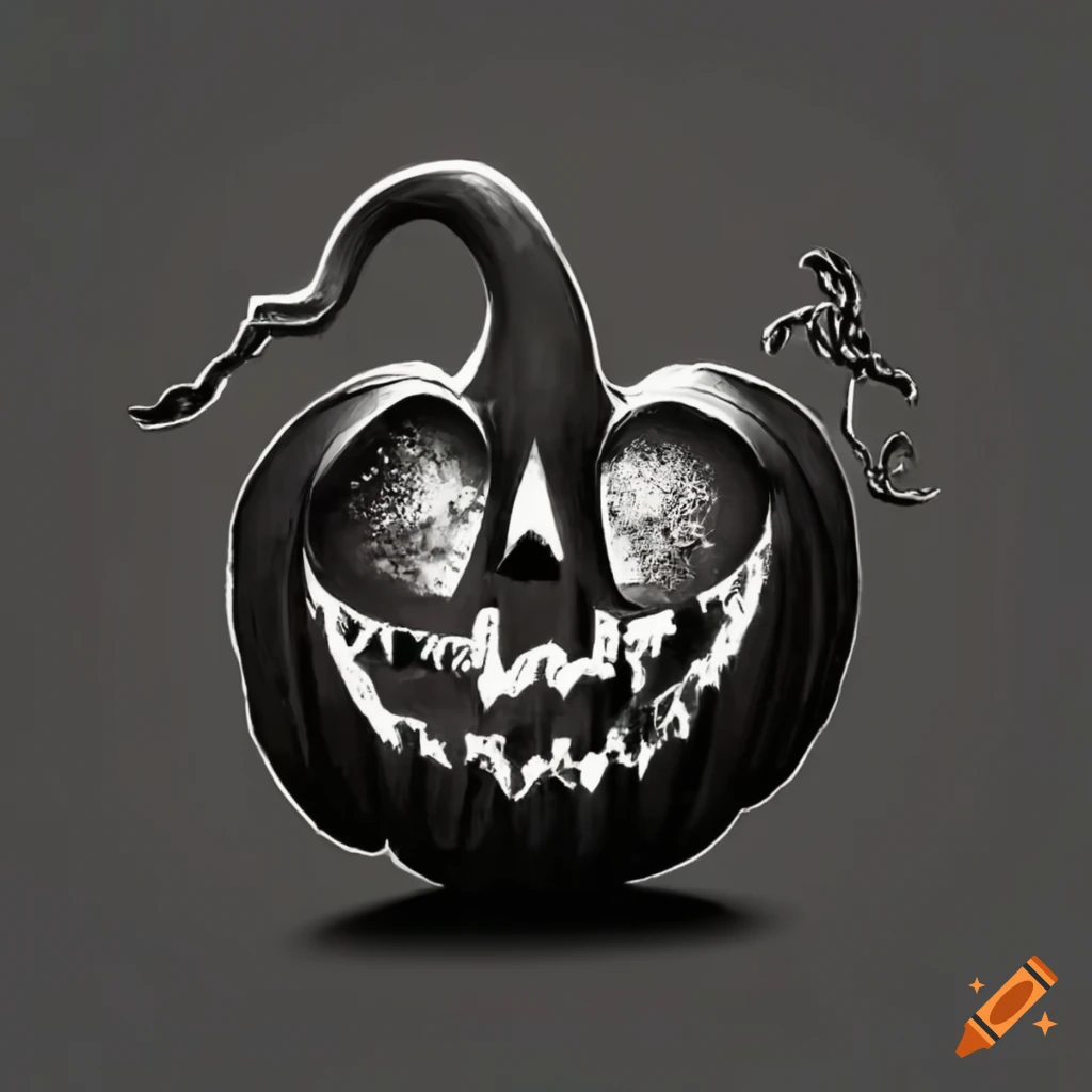 Edgy band logo design with 'Black Pumpkins' in bold gothic letters on ...