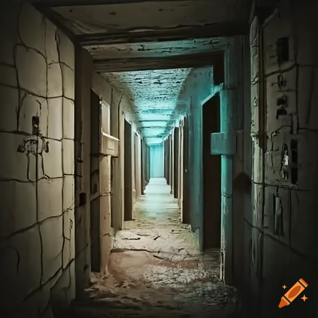 Underground jail cells on Craiyon