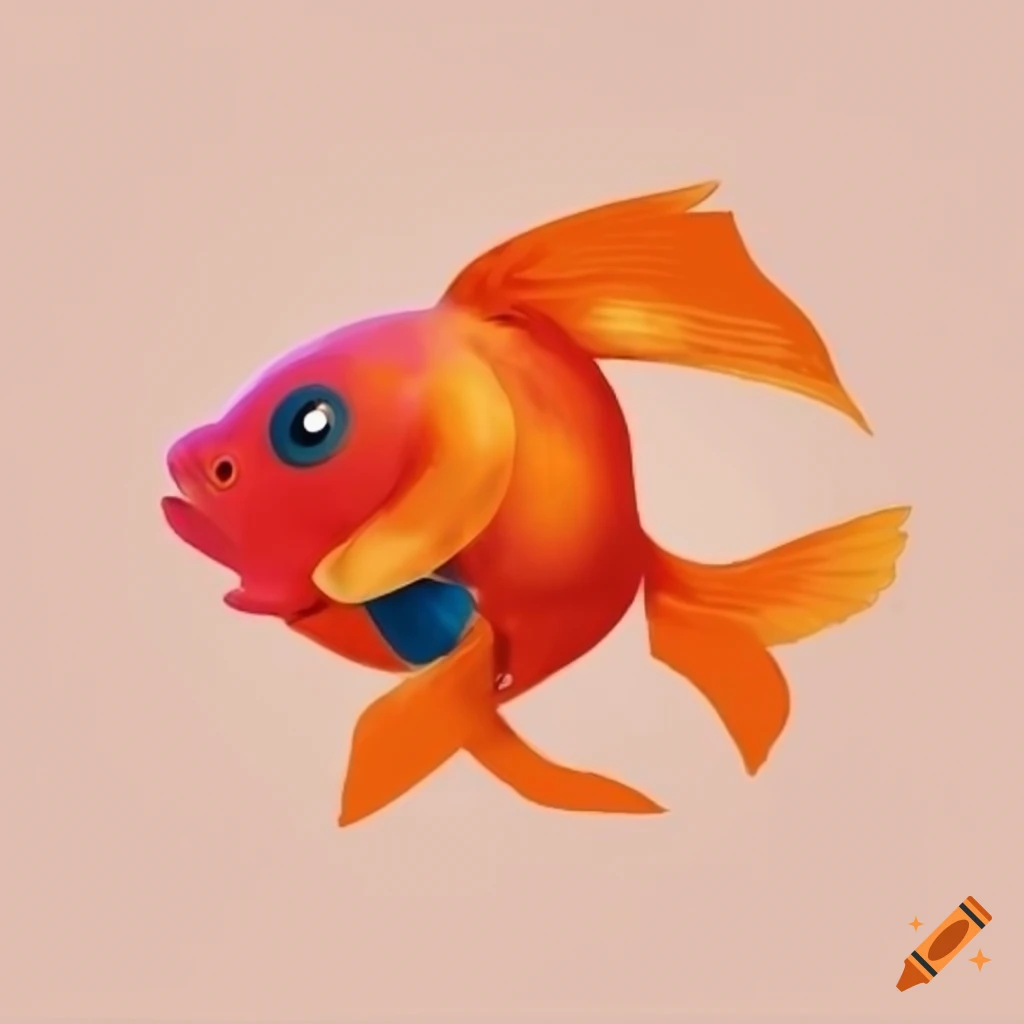 Goldfish inspired by pokemon style on Craiyon