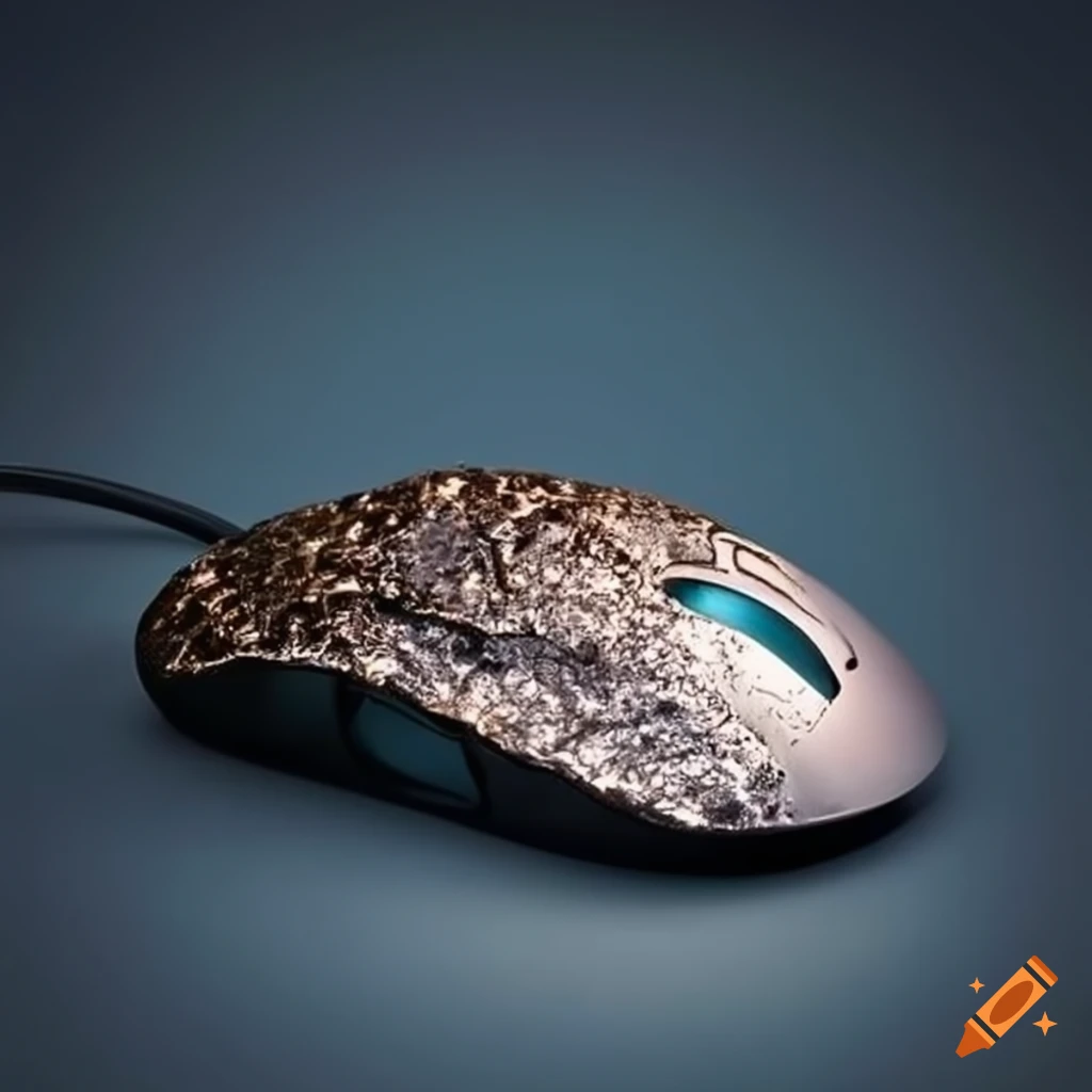 Unique computer mouse crafted from meteorite with widmanstetten ...