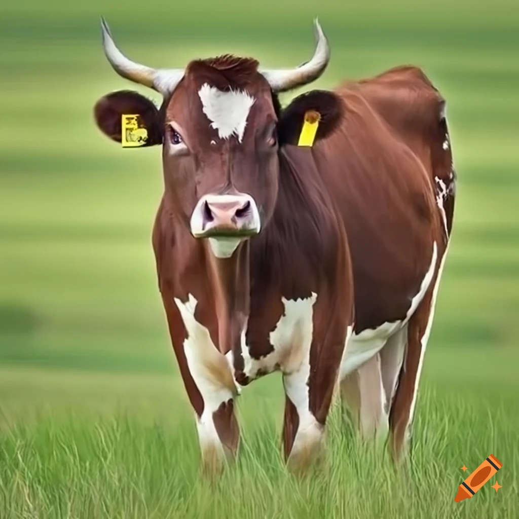 Realistic photo of a cow on Craiyon