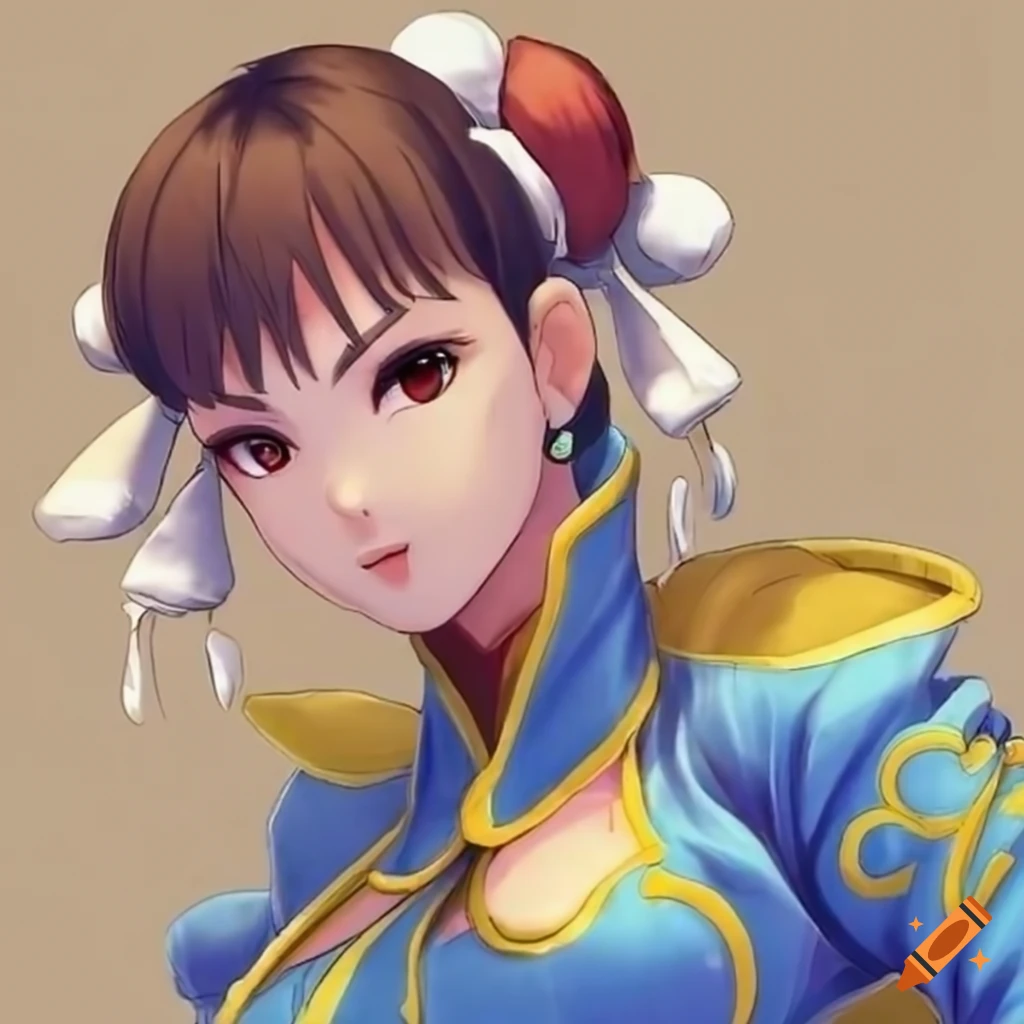 Chun-Li from Street Fighter in a cozy onesie outfit on Craiyon