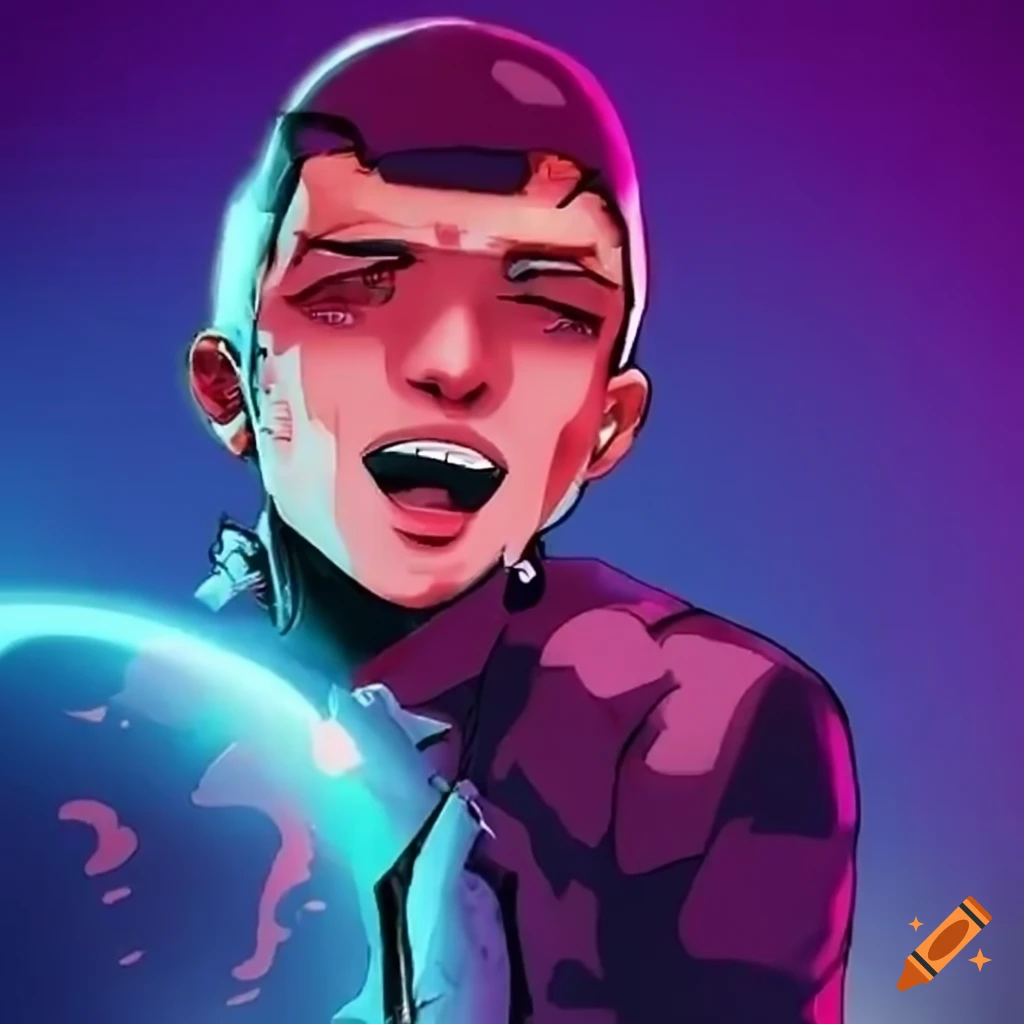 Sigma character from meme culture performing an exciting ski jump on ...