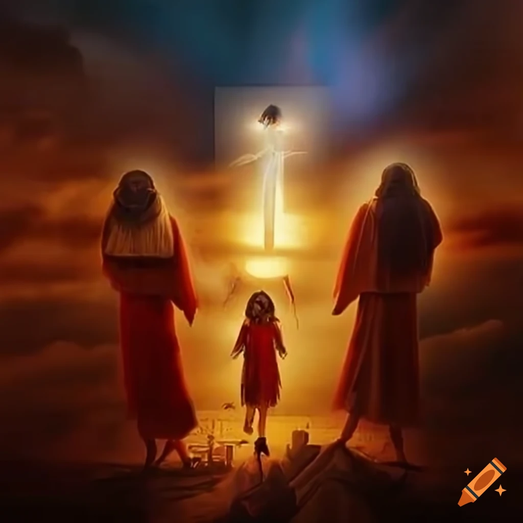 Representation of jesus' second coming on Craiyon