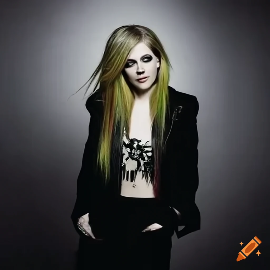 Avril lavigne portrait in high detail on Craiyon