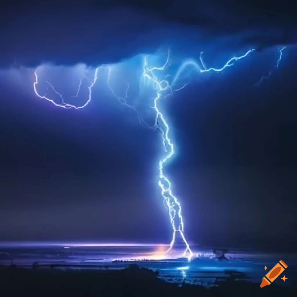 Electrical storm on Craiyon