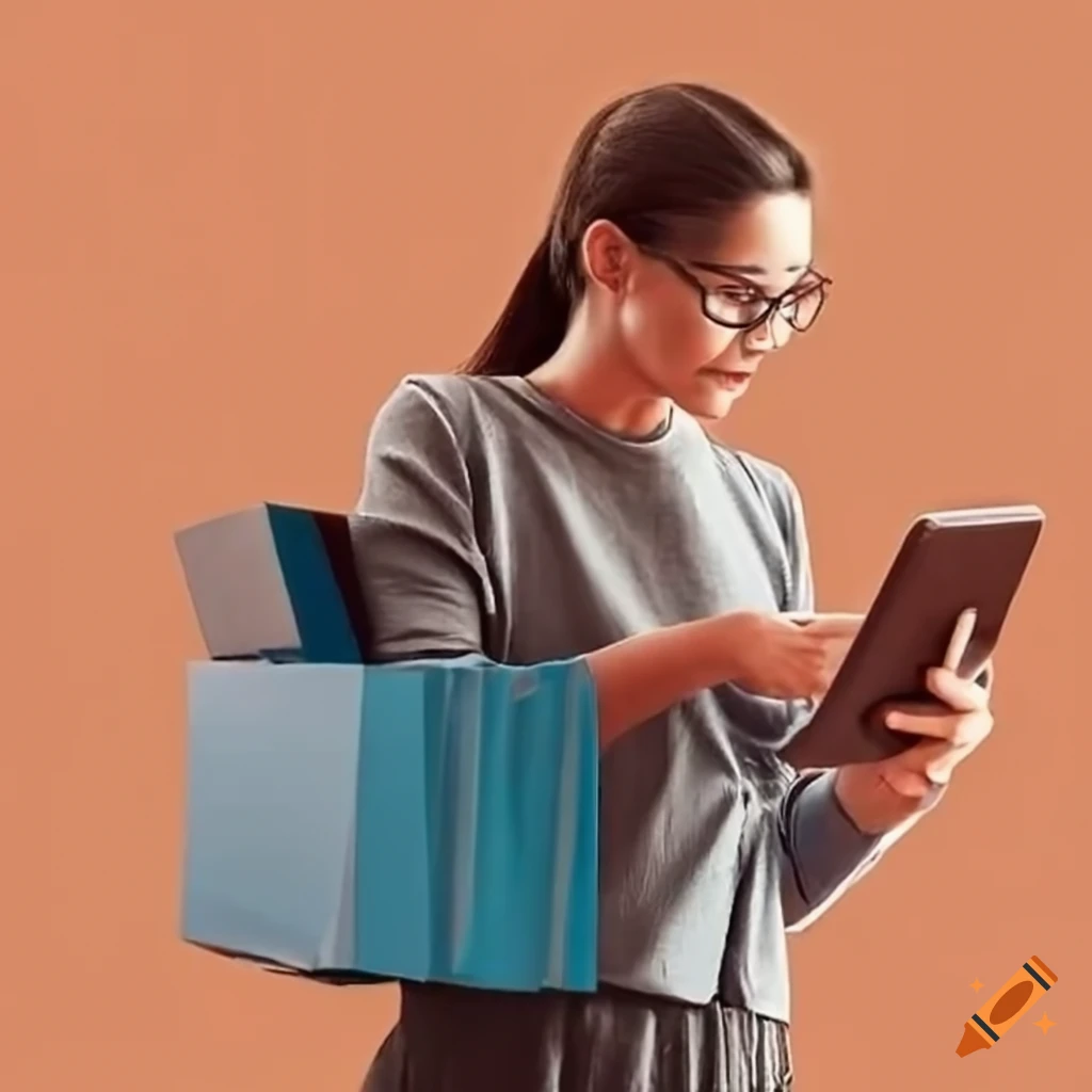 Abstract representation of modern work trends and challenges on Craiyon