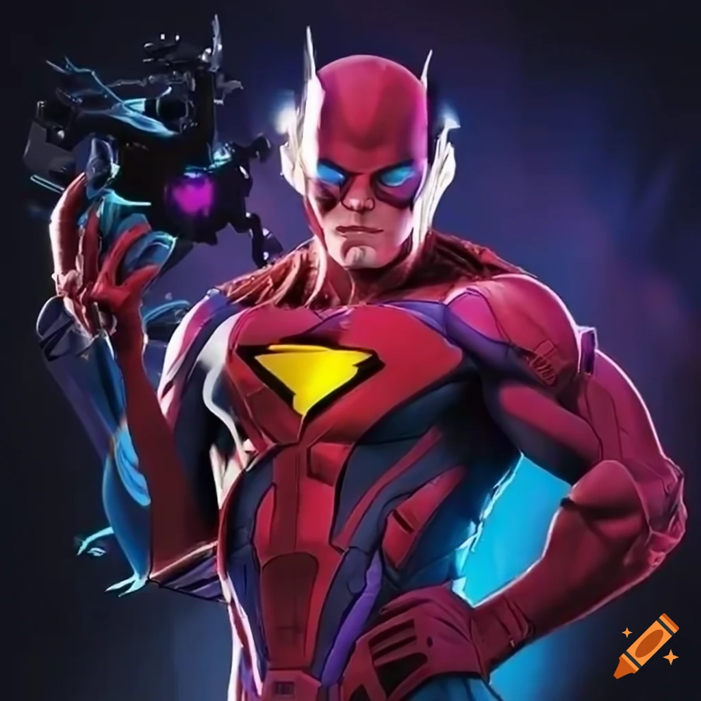 Superhero-themed pc case on Craiyon