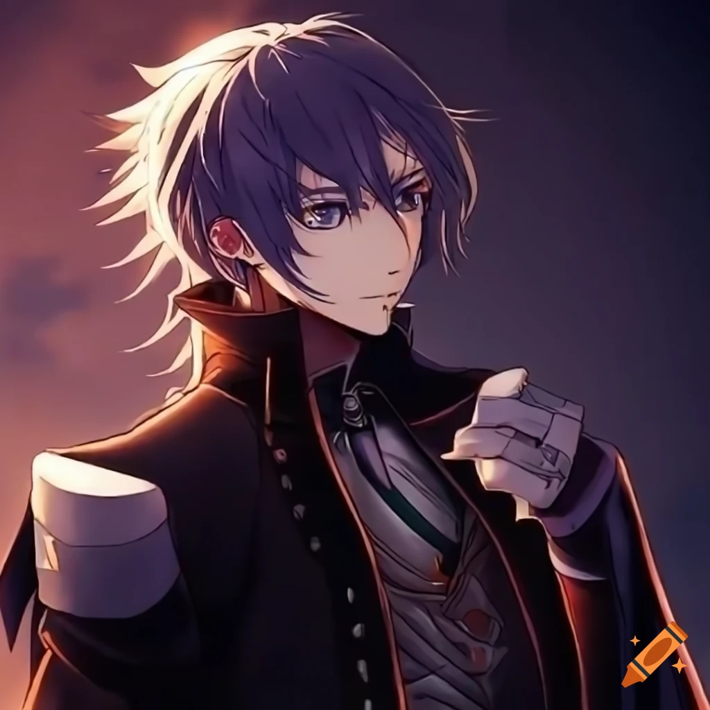 Profile of a strong and noble male character from an anime series on ...