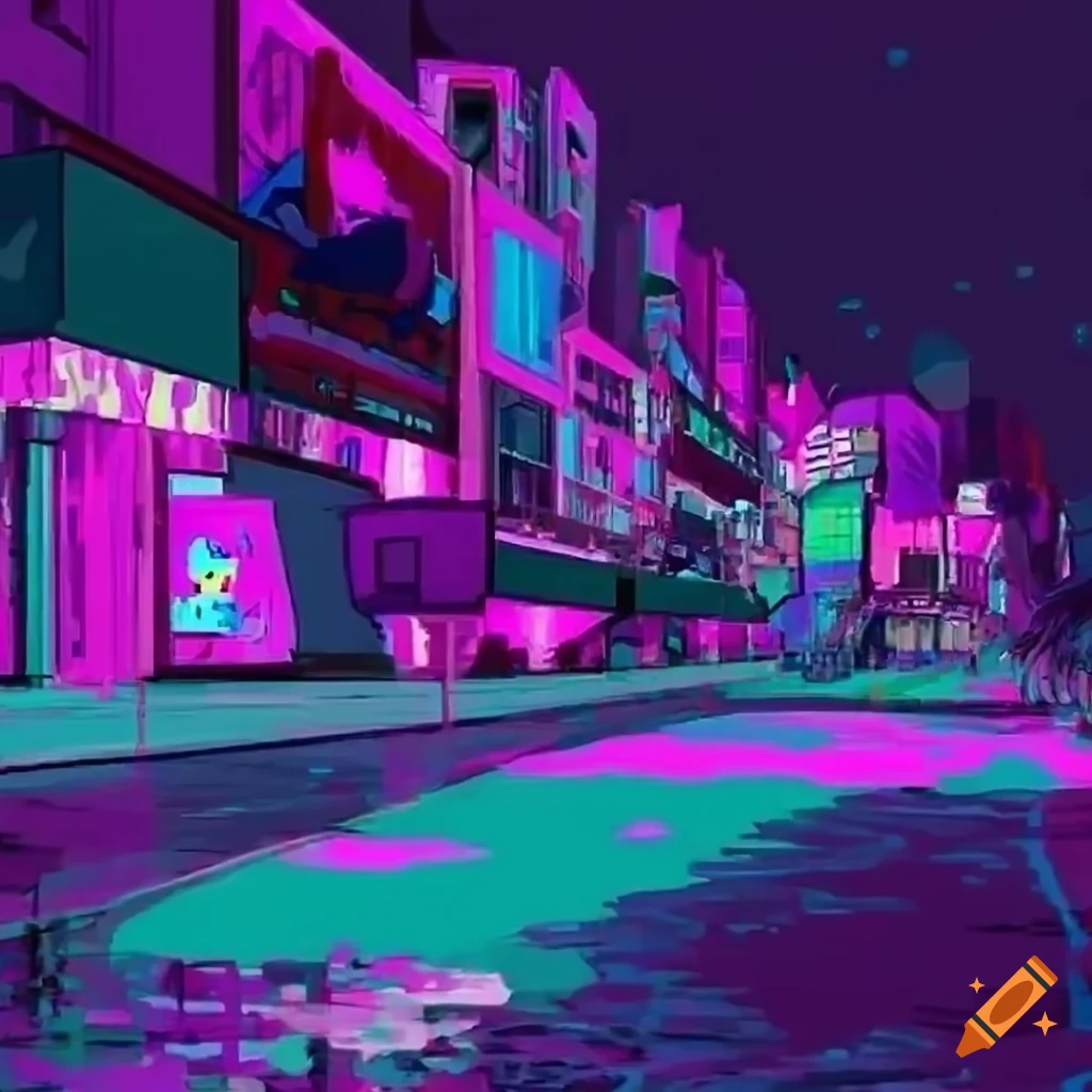 Hyperpop vice city cd background on Craiyon