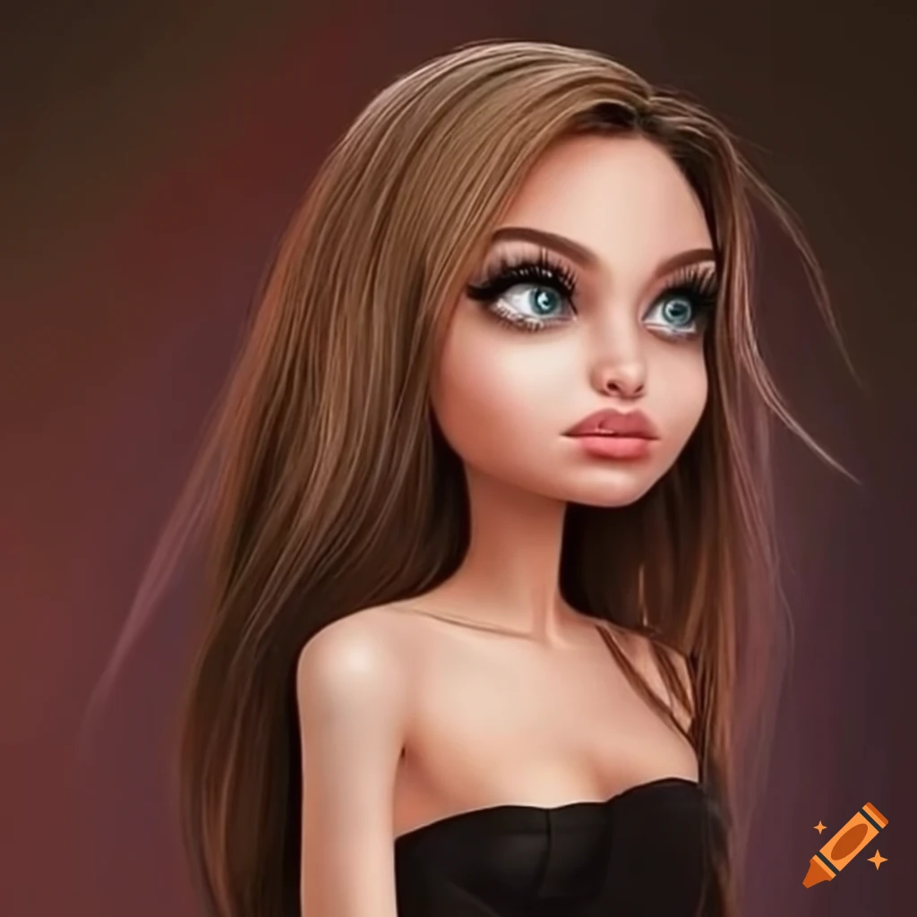 Une jolie fille on Craiyon