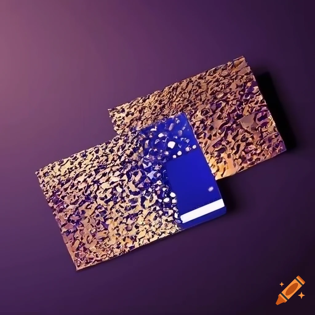 Luxury credit card design with crystal pattern on Craiyon