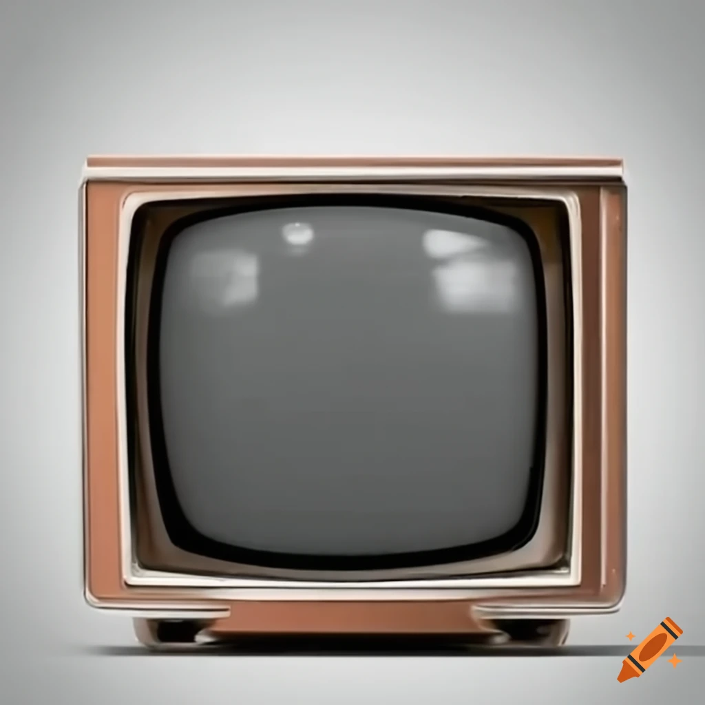 Retro television showing static on Craiyon