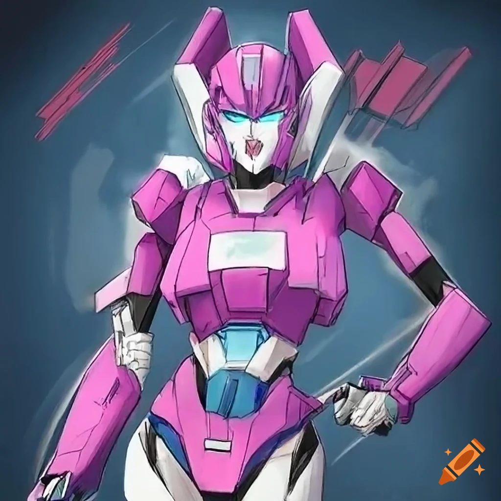 Anime Style Autobot Arcee With Miniature Red Hot Chili Peppers Band Members On Craiyon