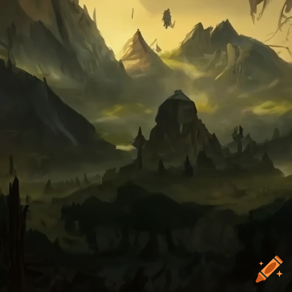 Epic island landscape for dungeons and dragons (dnd) on Craiyon