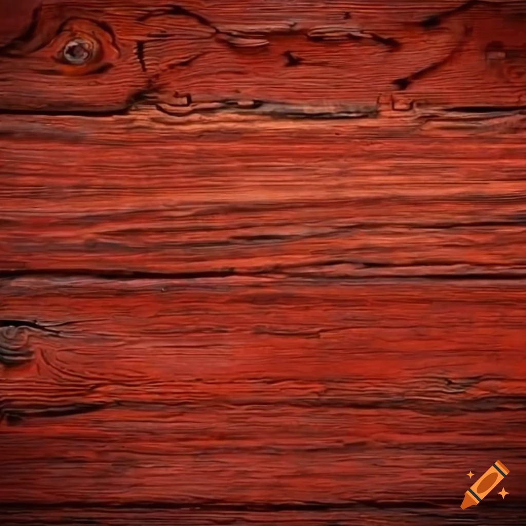 Rustic red wood texture on Craiyon
