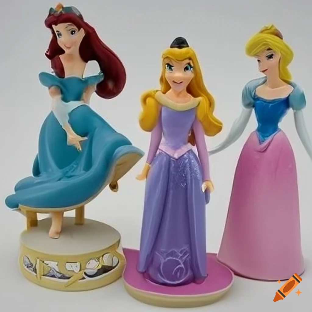 Disney princess group resin figure on Craiyon