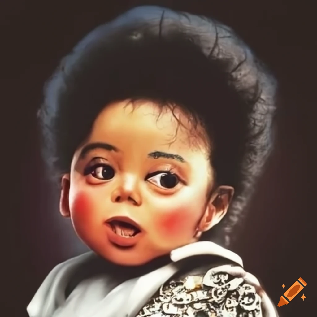 Baby michael jackson on Craiyon