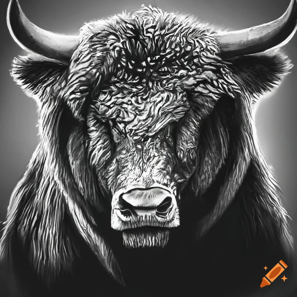 Bull with bear face on Craiyon