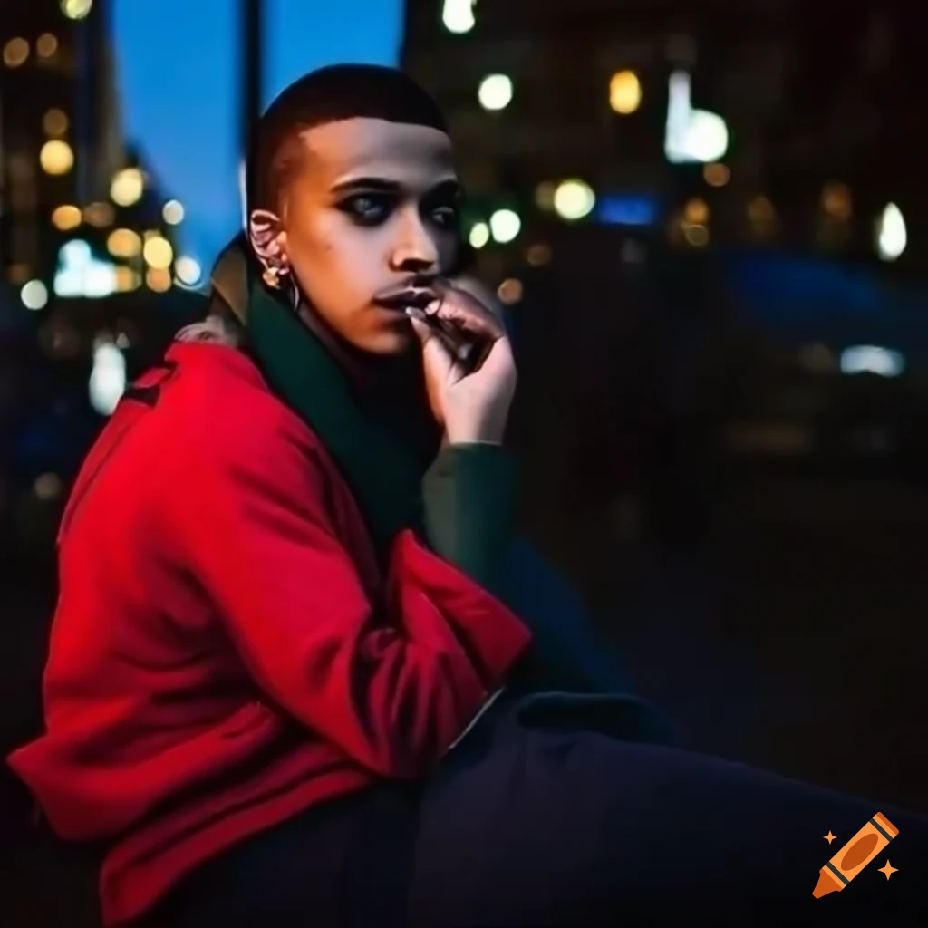 Rapper pashanim in a berlin street on Craiyon