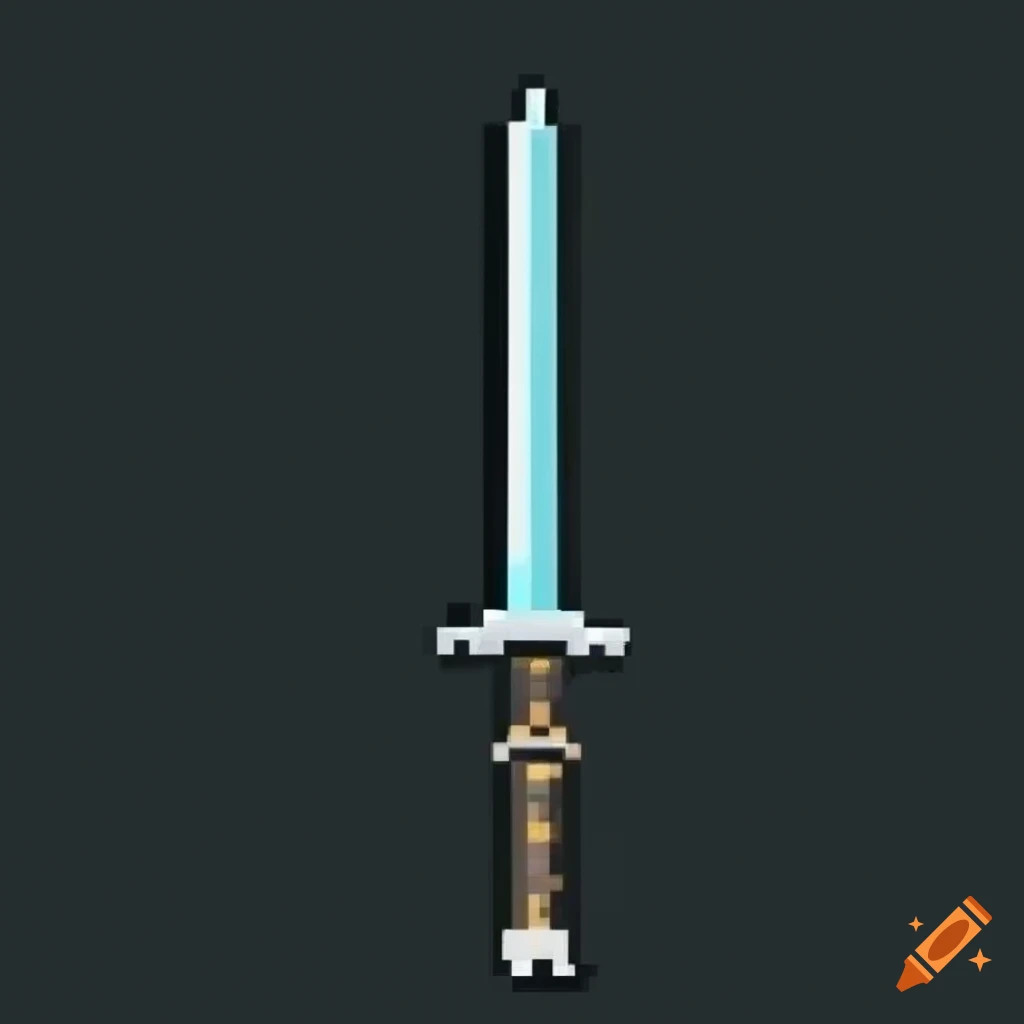 Sword in medieval 8-bit style on Craiyon
