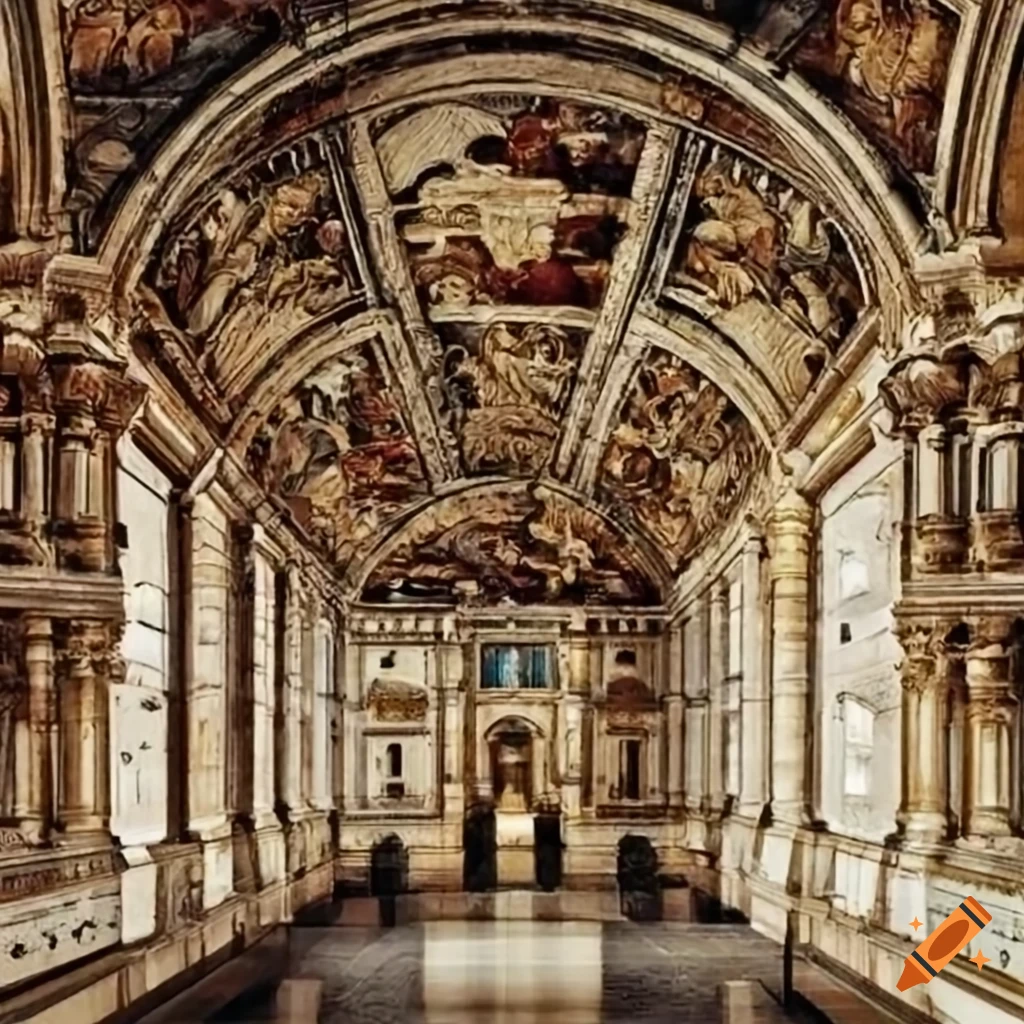 Renacentist architectural work showcasing detailed use of marble and ...