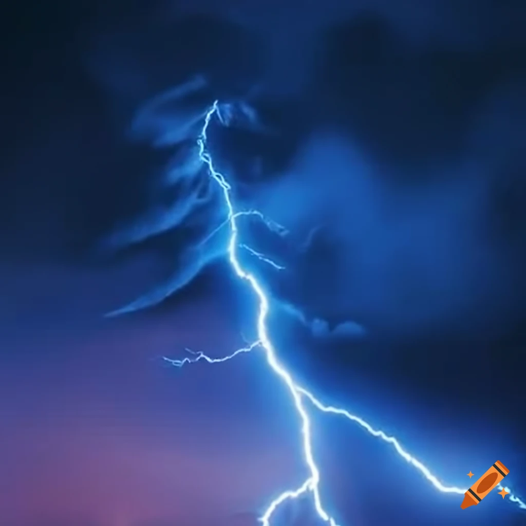 Blue thunder on Craiyon