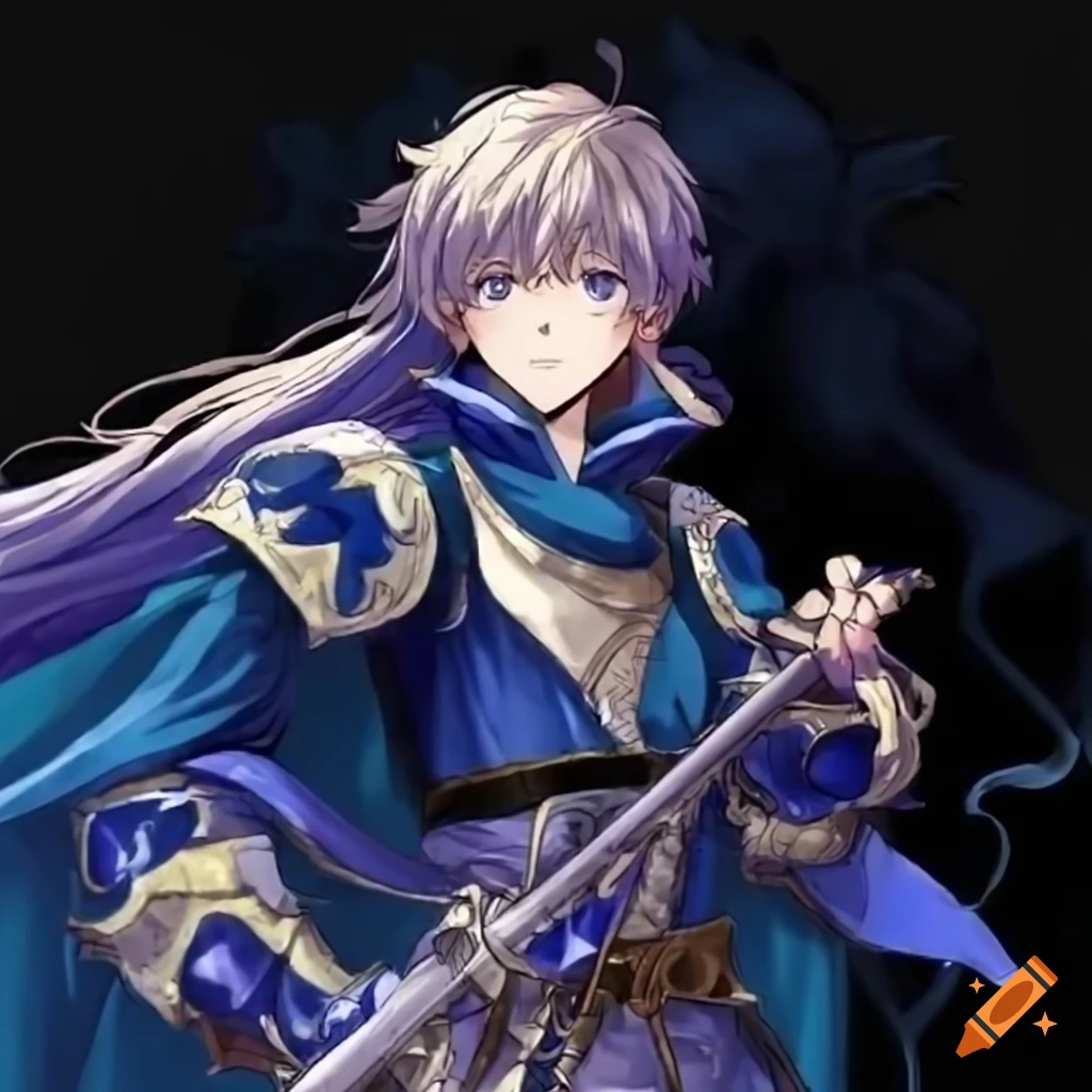 Noble prince musketeer character with an anime style on Craiyon