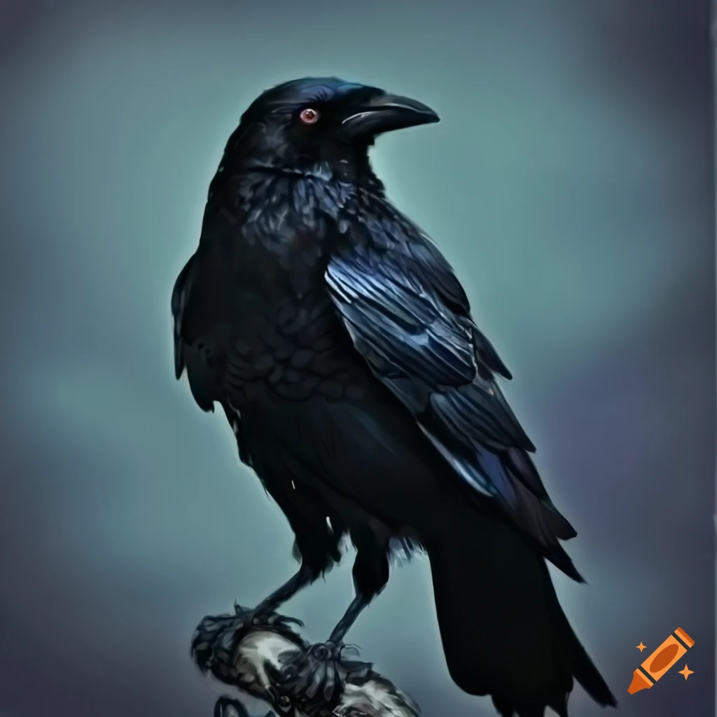 Gothic raven on Craiyon