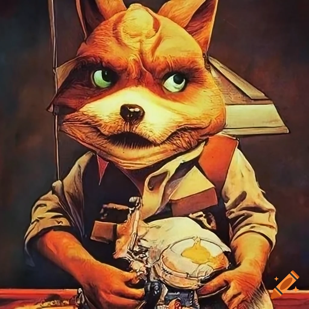 Intricate details reminiscent of Star Fox and Indiana Jones in a ...