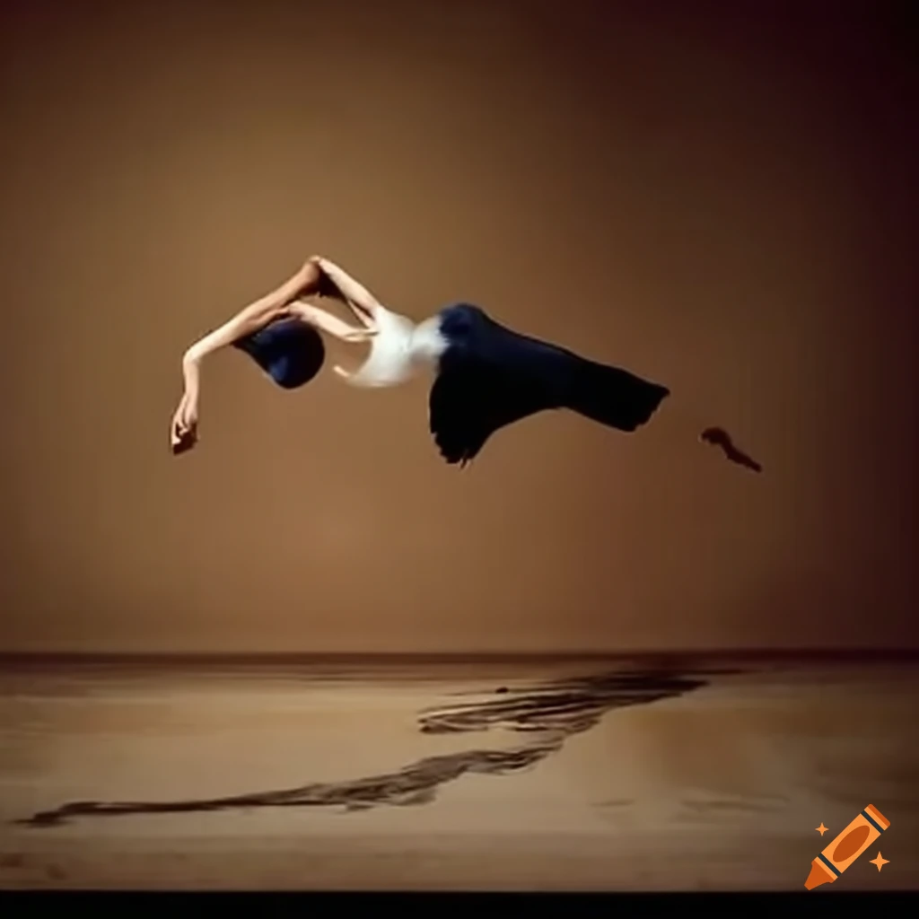 Athletes practicing acrobatic moves on Craiyon