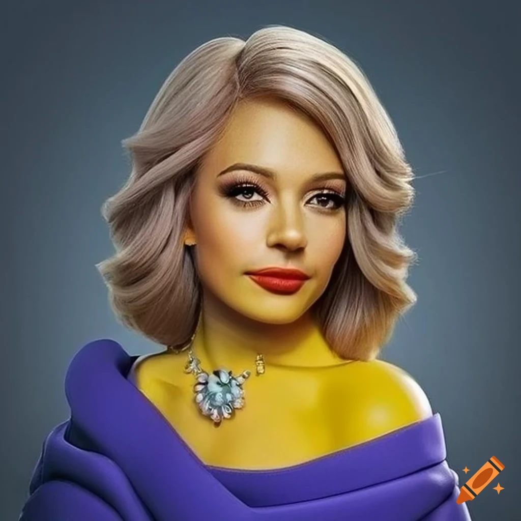 Portrait of lisa simpson in super-detailed 8k resolution on Craiyon