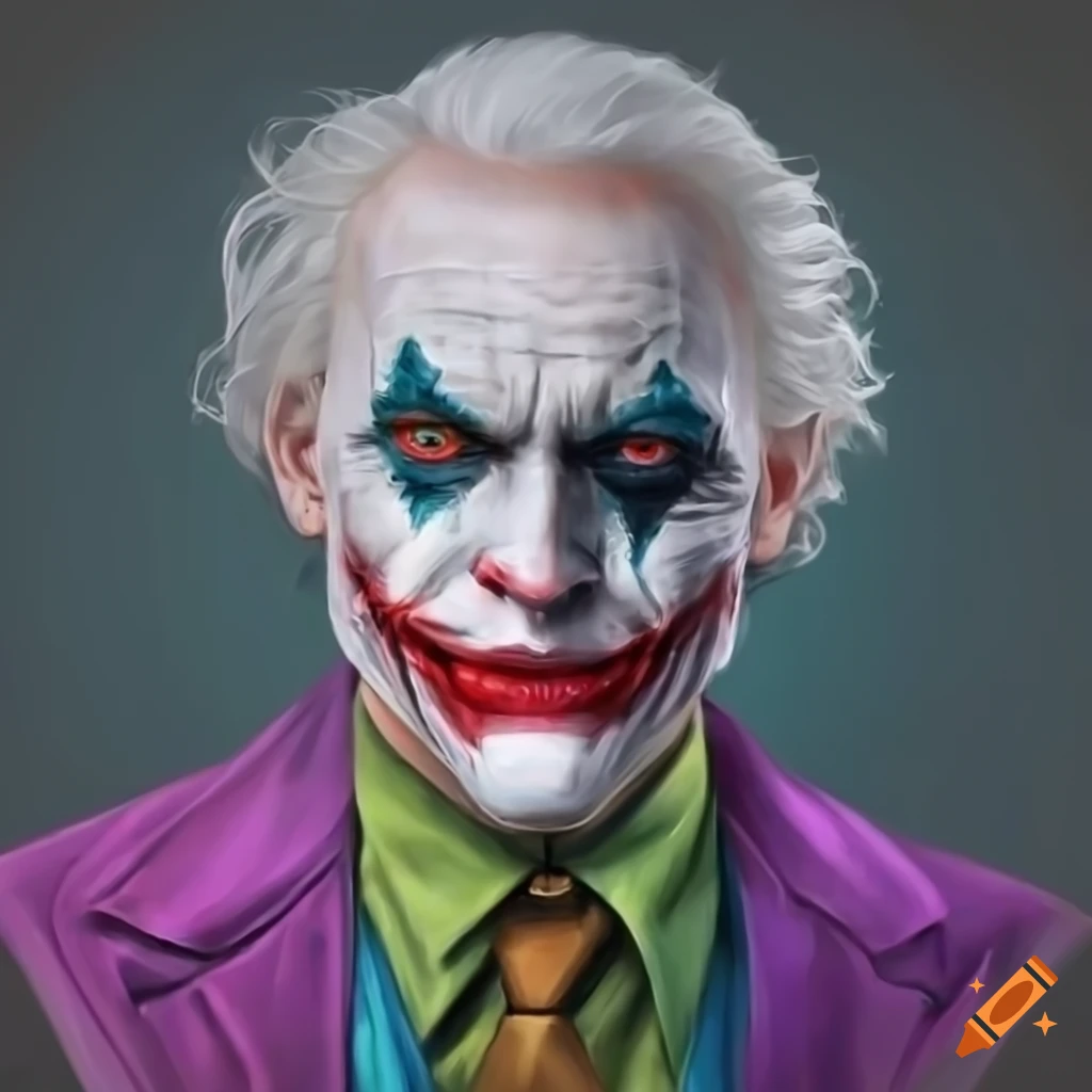 Hyper realistic albino joker with red eyes and white hair in ultra high ...