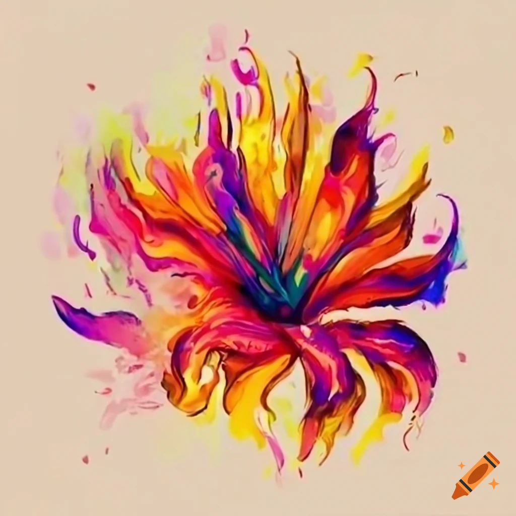 Fire flower on Craiyon