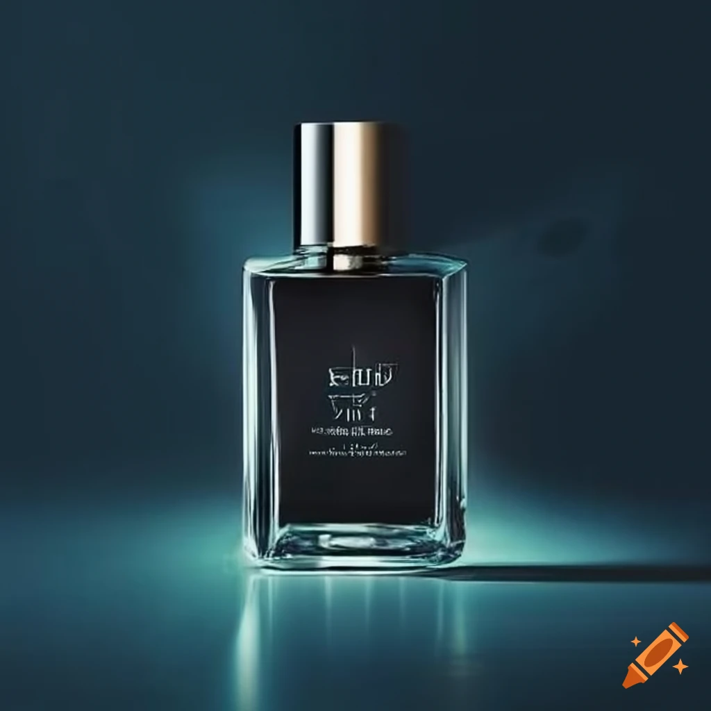 Men's fragrance ad background on Craiyon