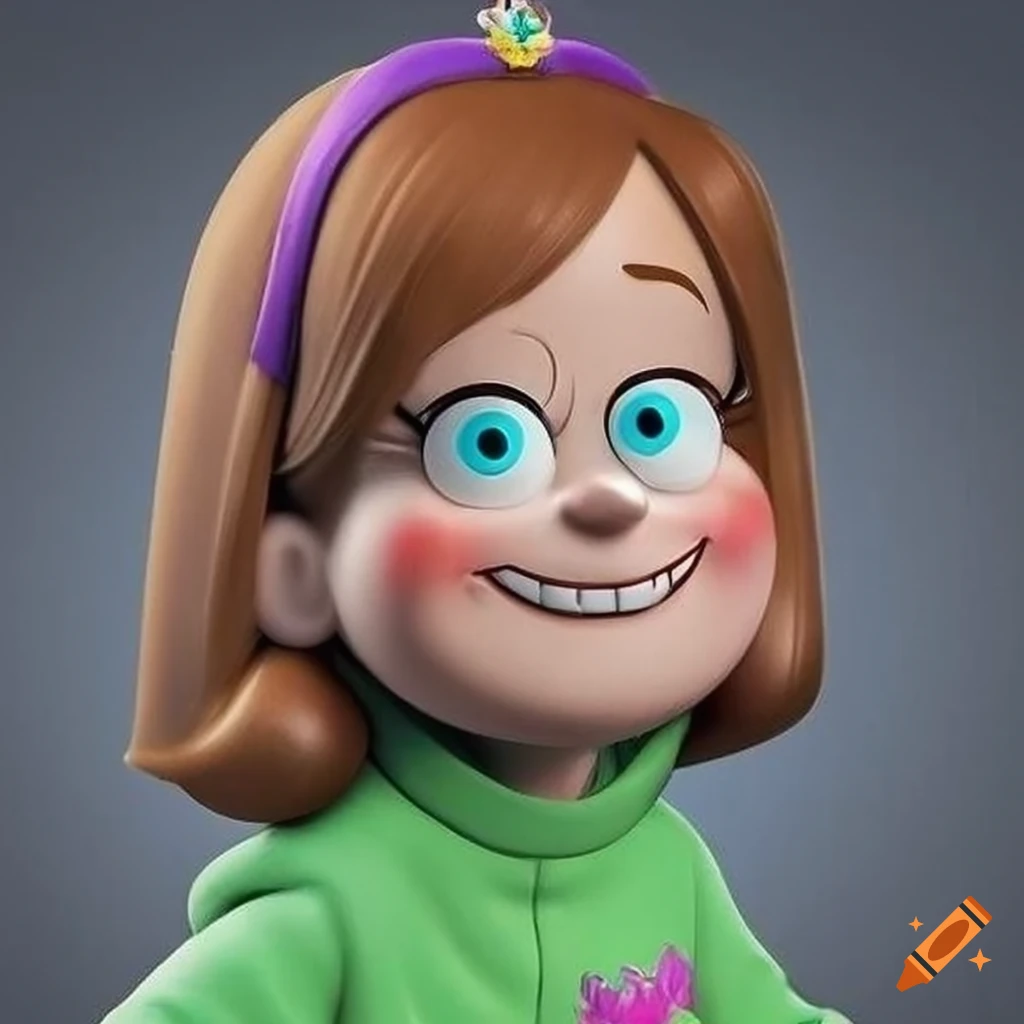 Portrait of enhanced Mabel Pines in real-life super-detailed 8K high ...