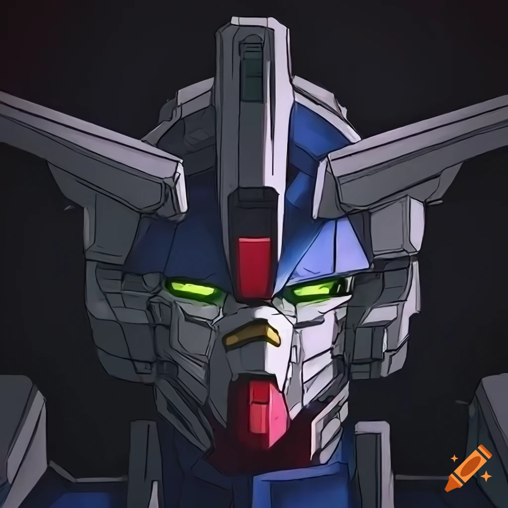 Gundam portrait wallpaper in 1440p resolution with black background on ...