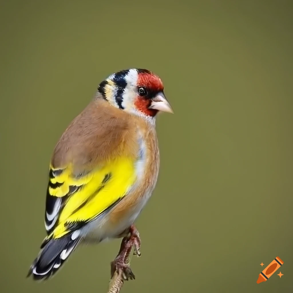 Goldfinch bird photo on Craiyon