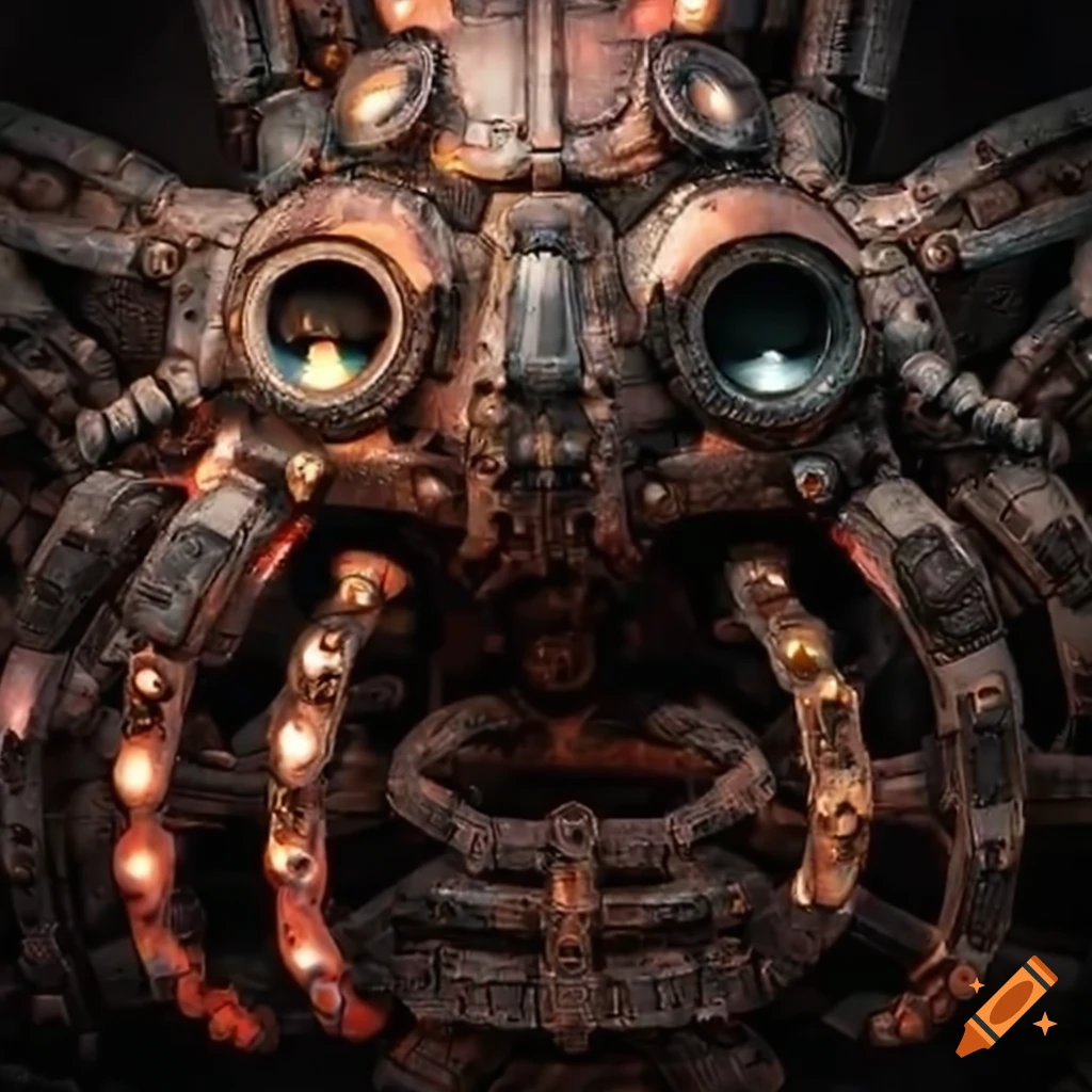 Kraken-inspired robo mech on Craiyon