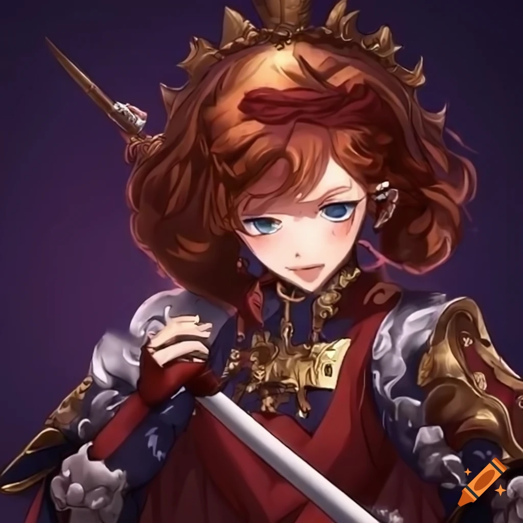 Anime-style noble lord musketeer character on Craiyon
