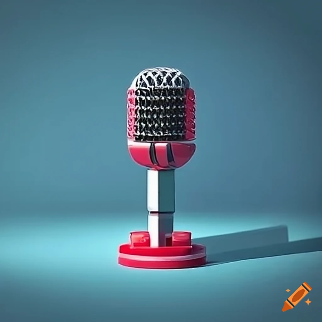 Lego-style microphone on Craiyon
