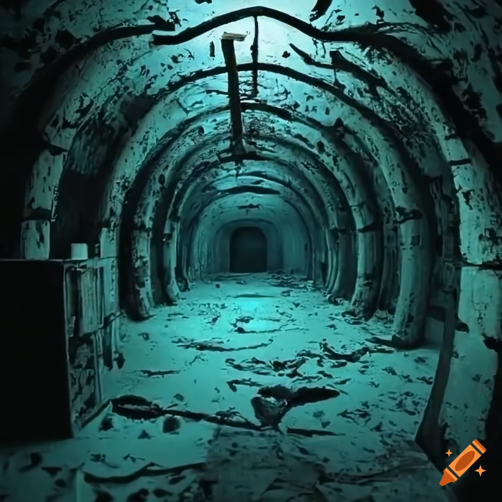 Abandoned underground science lab on Craiyon