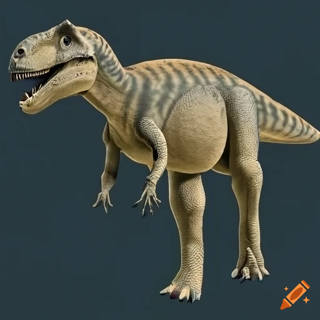 Scientifically accurate hadrosaurus dinosaur with intricate skin ...